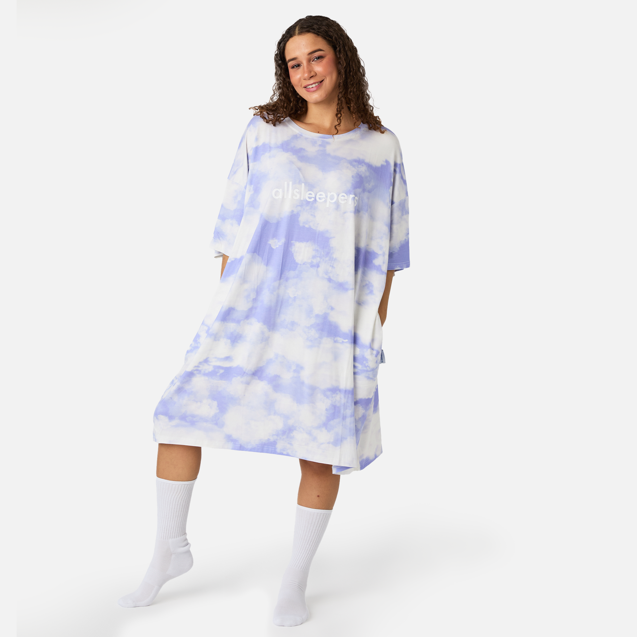 Purple Tie-Dye Allsleepers Sleep Tee - Allsleepers